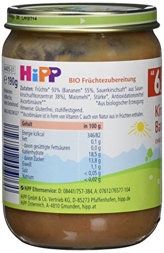 HiPP Kirsche mit Banane, 6er Pack (6 x 190 g) | Möbel SortimentMöbel Sortiment